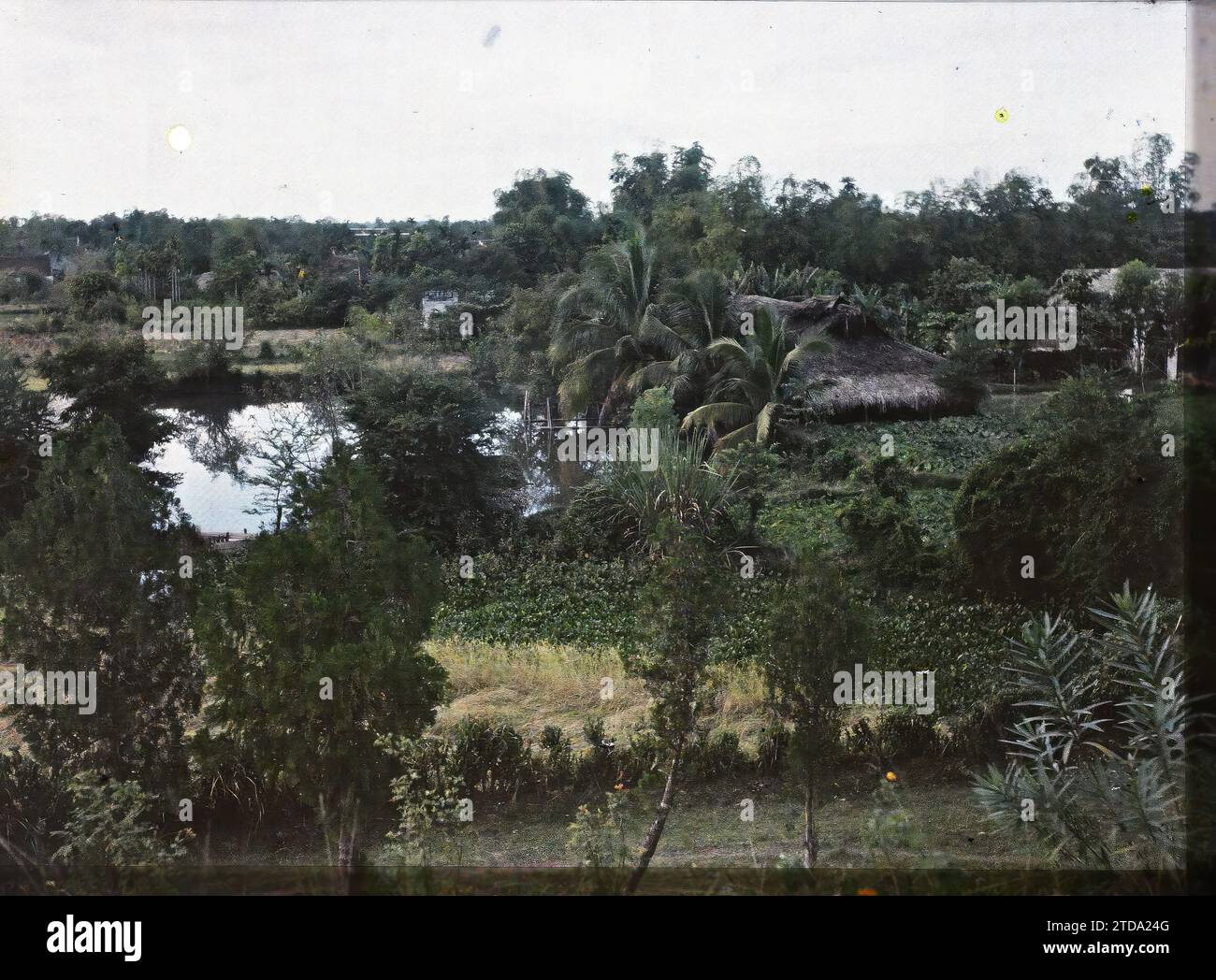 Village of Thai-hà, surroundings of Hà-nôi, Hainoi Vietnam, Tonkin ...