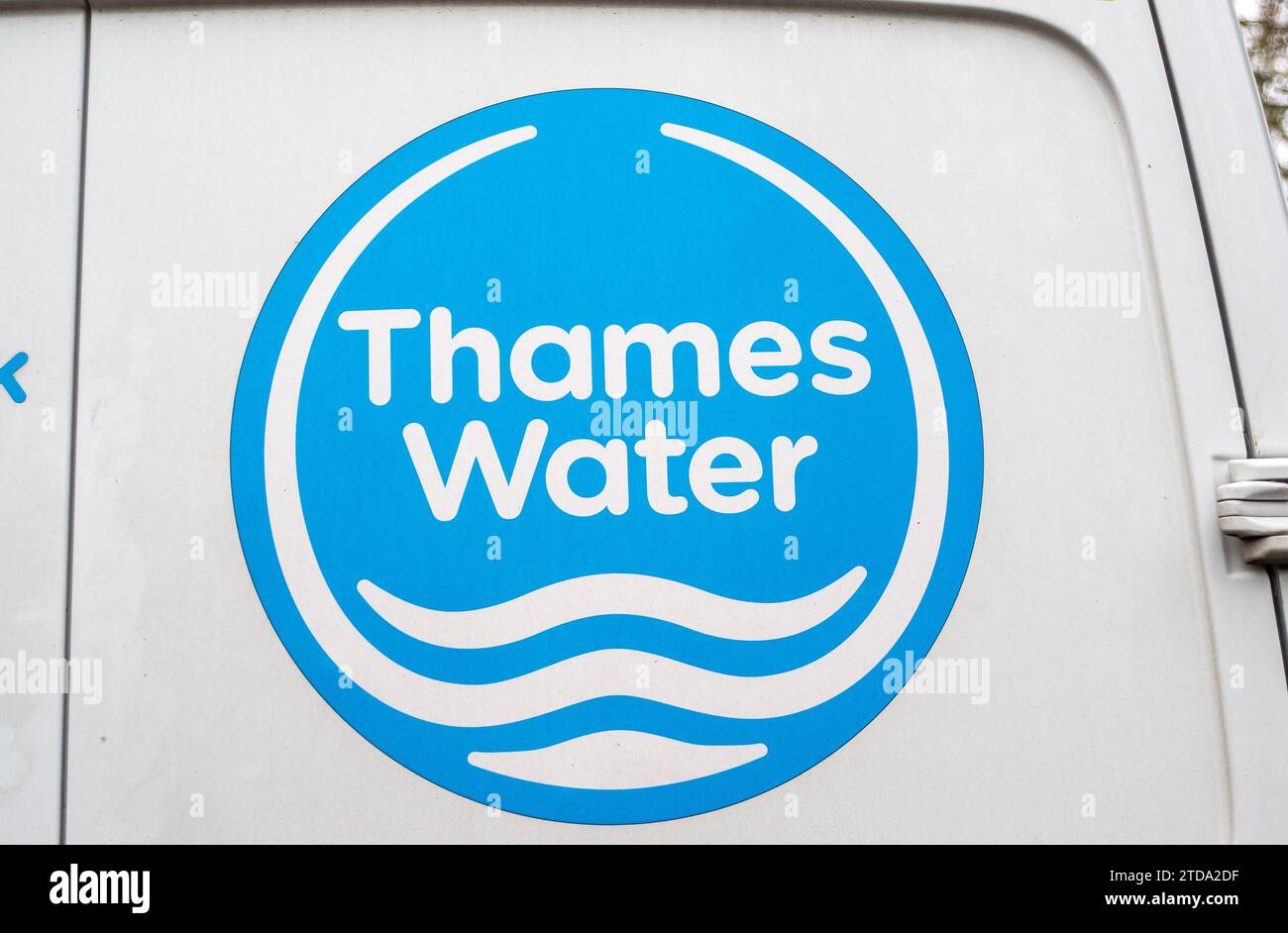 Datchet, UK. 16th December, 2023. A Thames Water van in Datchet ...