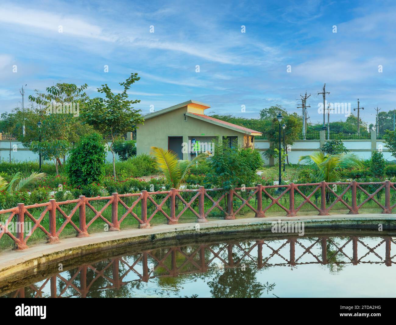 Beautiful Garden Photo with Pounds . Nature views is awesome. big size ...