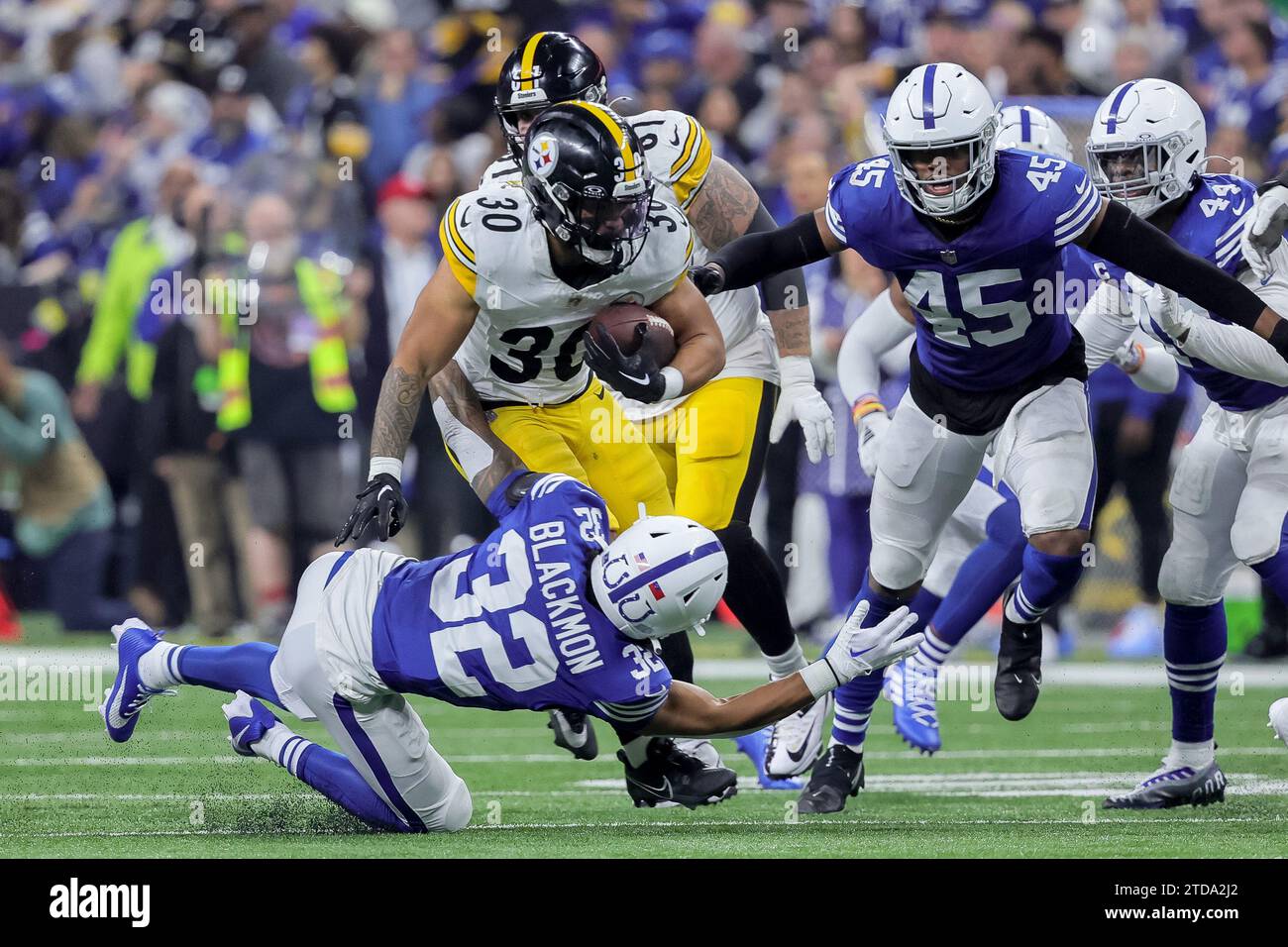 Indianapolis, Indiana, USA. 17th Dec, 2023. Pittsburgh Steelers running ...
