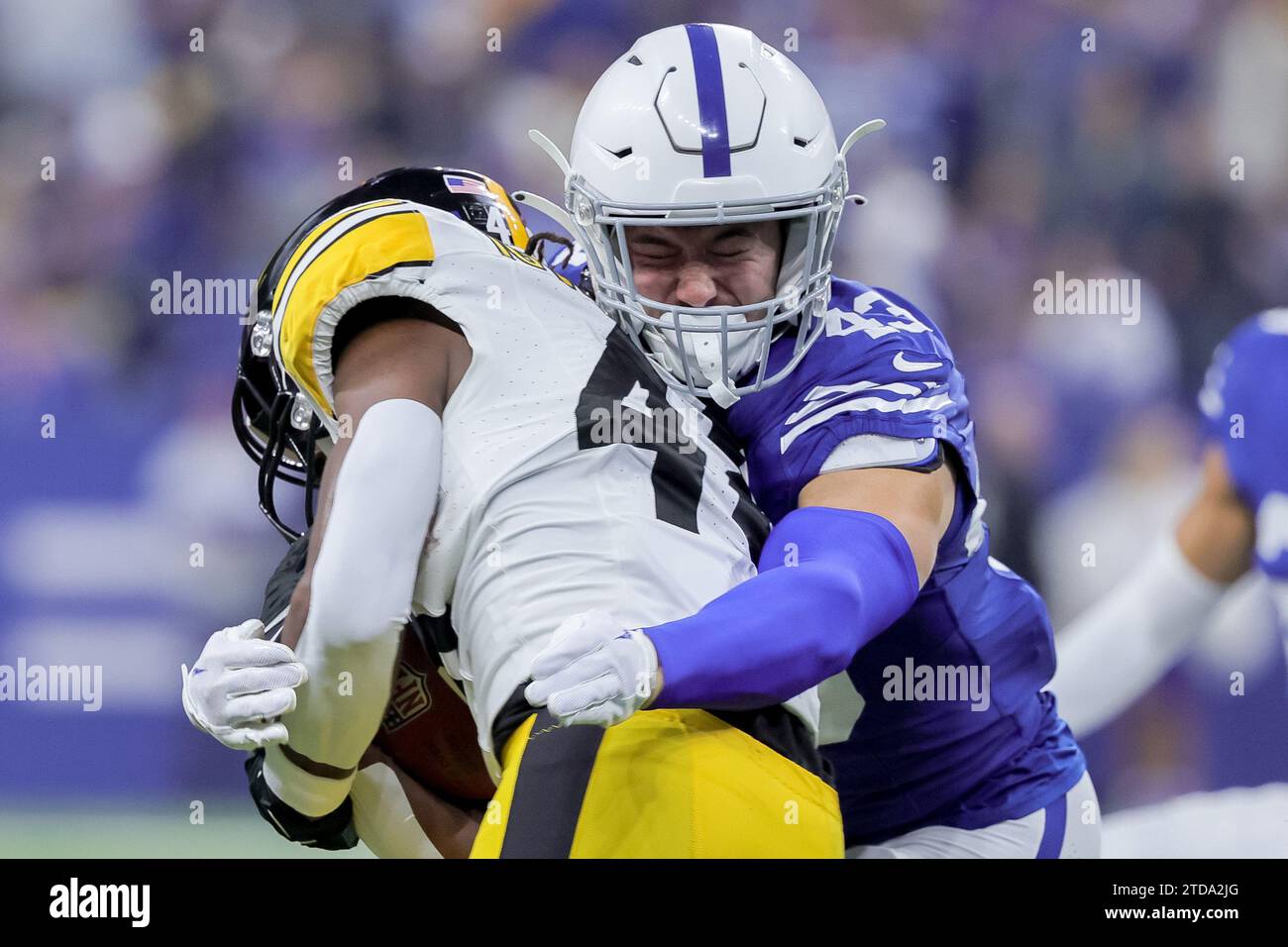 Indianapolis, Indiana, USA. 17th Dec, 2023. Indianapolis Colts safety ...