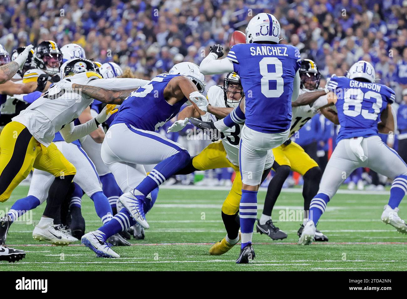 Indianapolis, Indiana, USA. 17th Dec, 2023. Indianapolis Colts punter ...