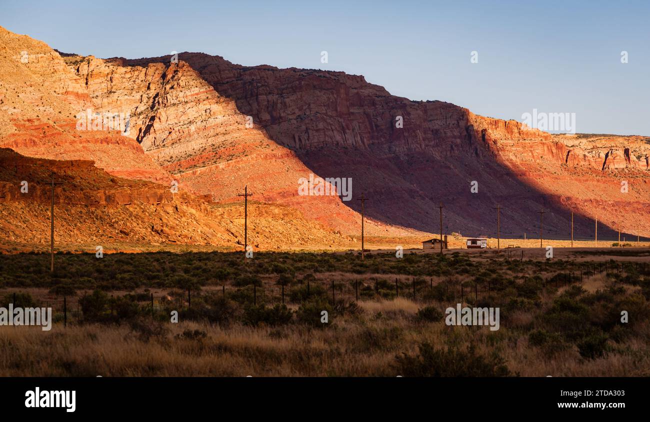 Scenic view of Navajo reservation from US-89 on the stretch between US ...