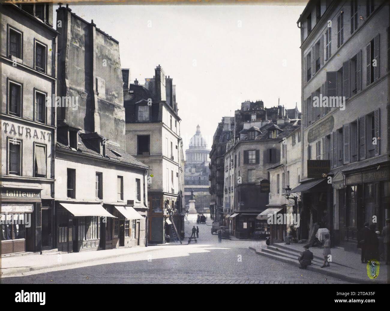 Paris (5th arr.), France Rue du Haut-Pavé at the crossroads of rue de ...