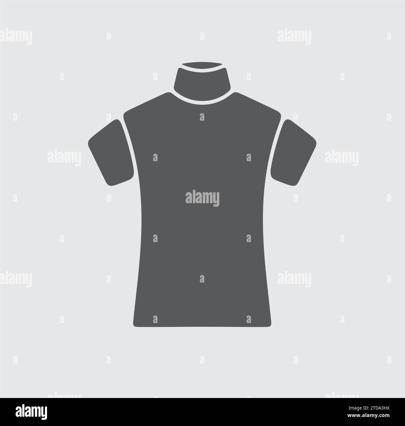Women's turtleneck with short sleeve. Clothes icon on a background ...