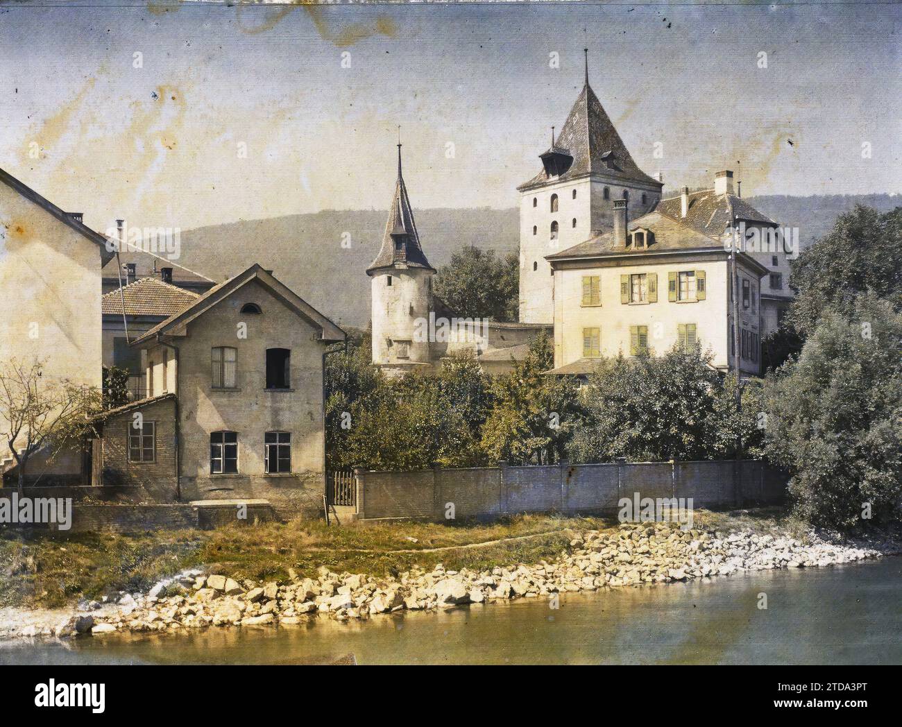 Nidau, Switzerland Nidau Castle and the Zihl, Housing, Architecture ...