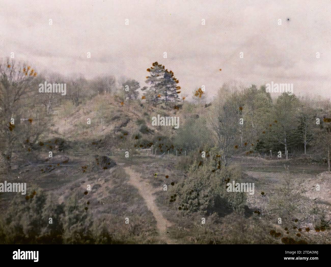 Le Vigen, Haute-Vienne, France The old pit of the Leycuras mine ...