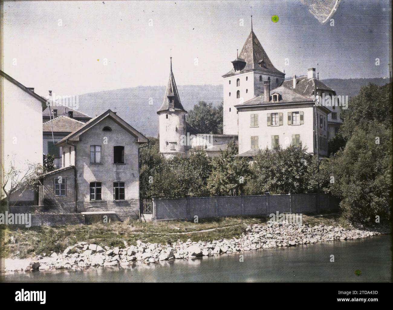 Nidau, Switzerland Nideau Castle and the Zihl, Housing, Architecture ...
