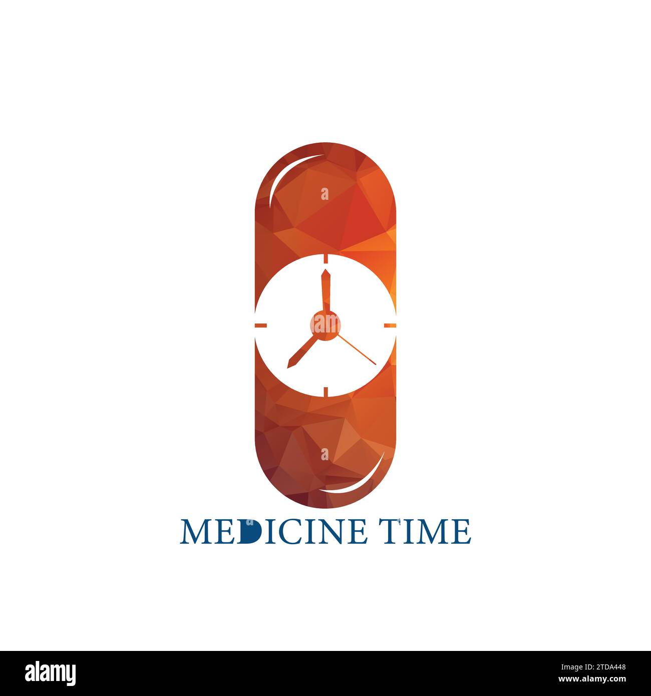 Time take medicine symbol Stock Vector Images - Alamy