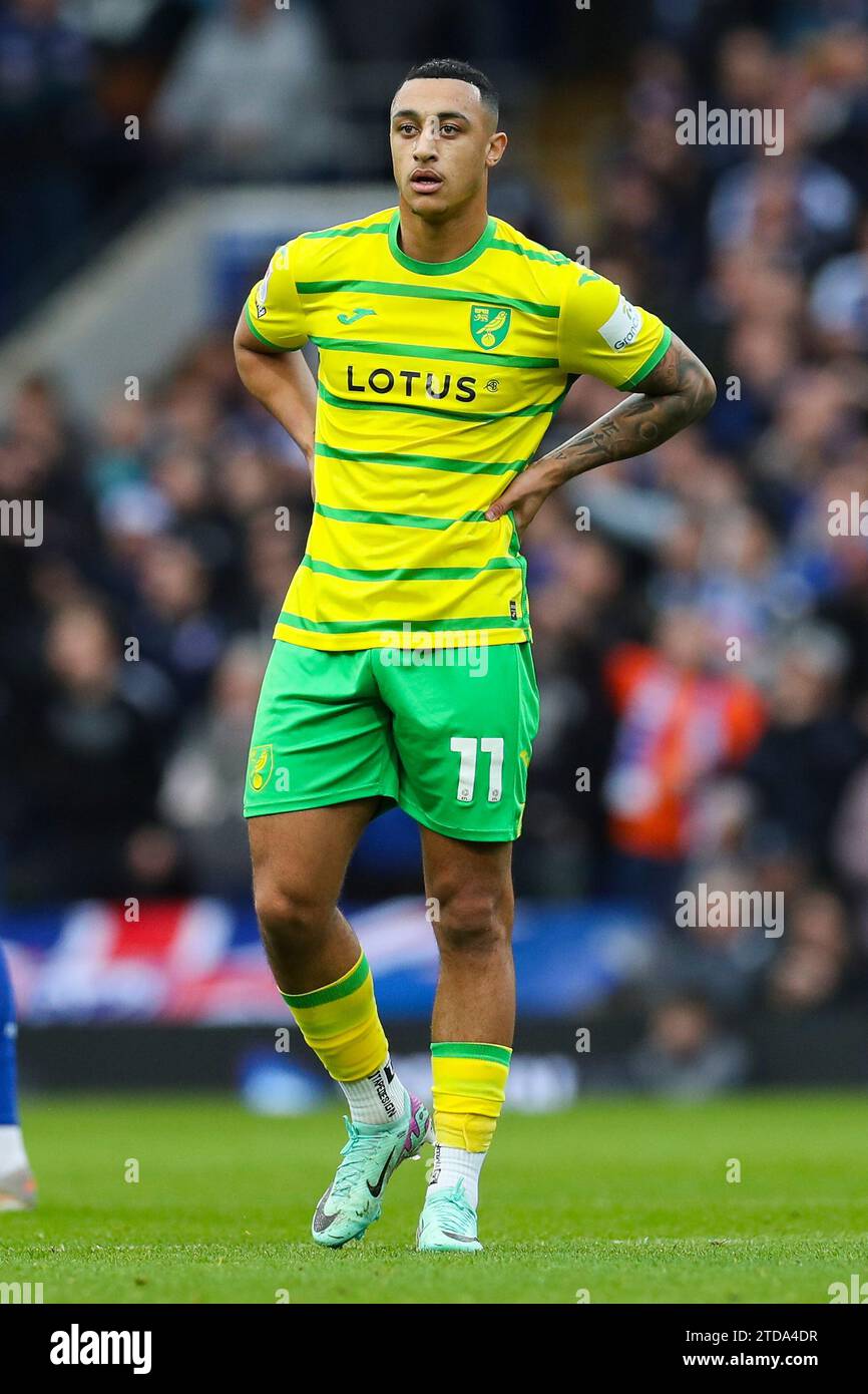 Ipswich, UK. 16th Dec, 2023. Norwich City forward Adam Idah (11) in ...