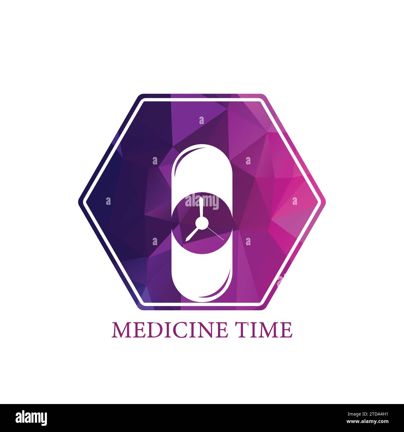 Time take medicine symbol Stock Vector Images - Alamy