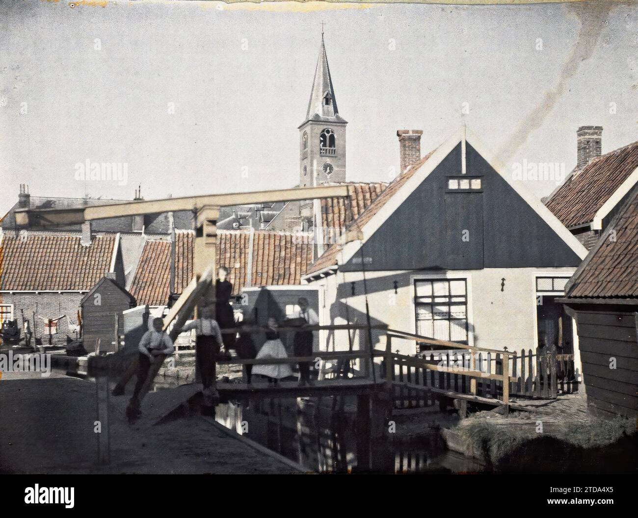 Volendam, Netherlands Meerzijde Bridge, Habitat, Architecture, Human ...