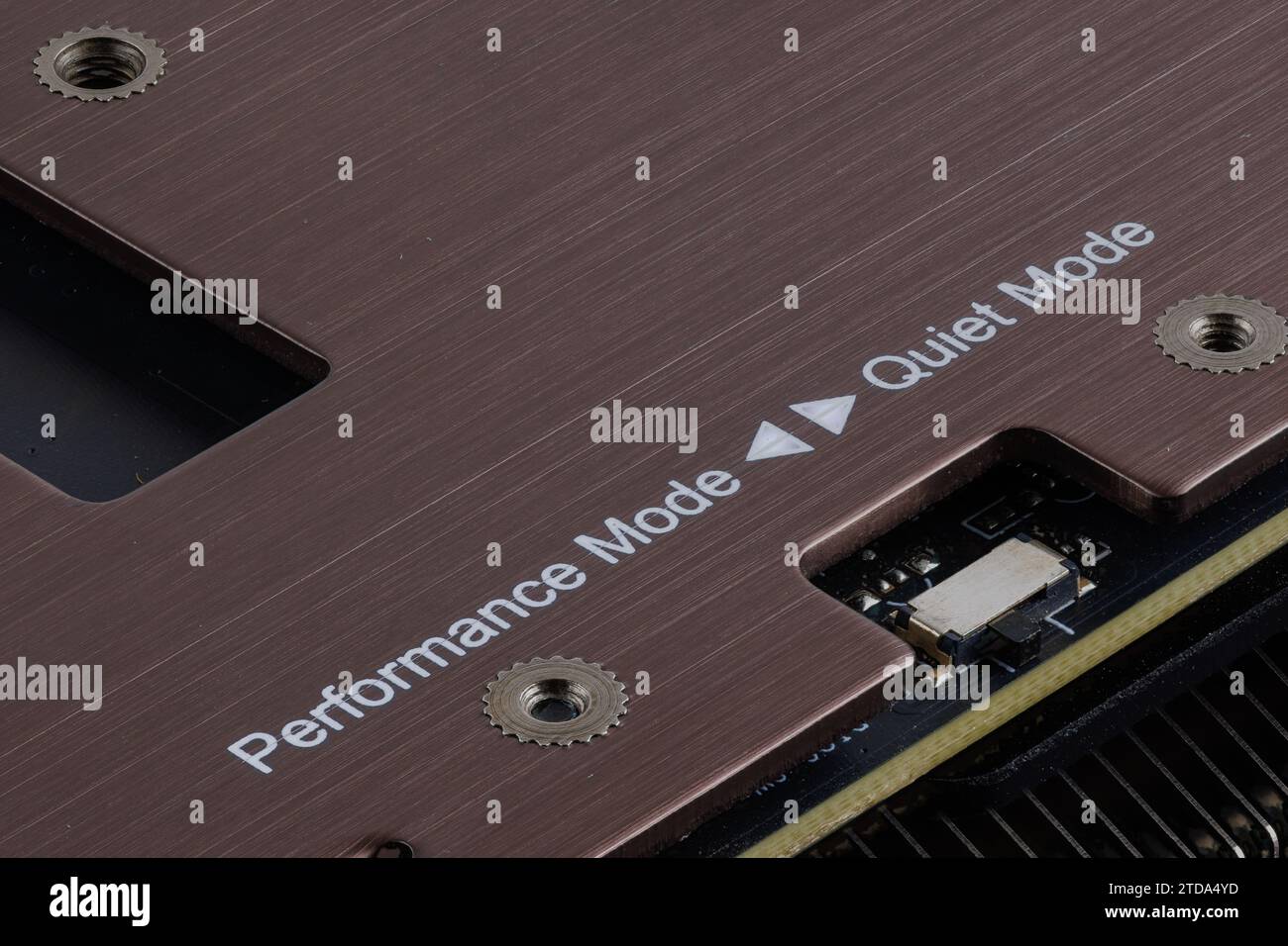 switch between performance mode and quiet mode on modern graphics card ...