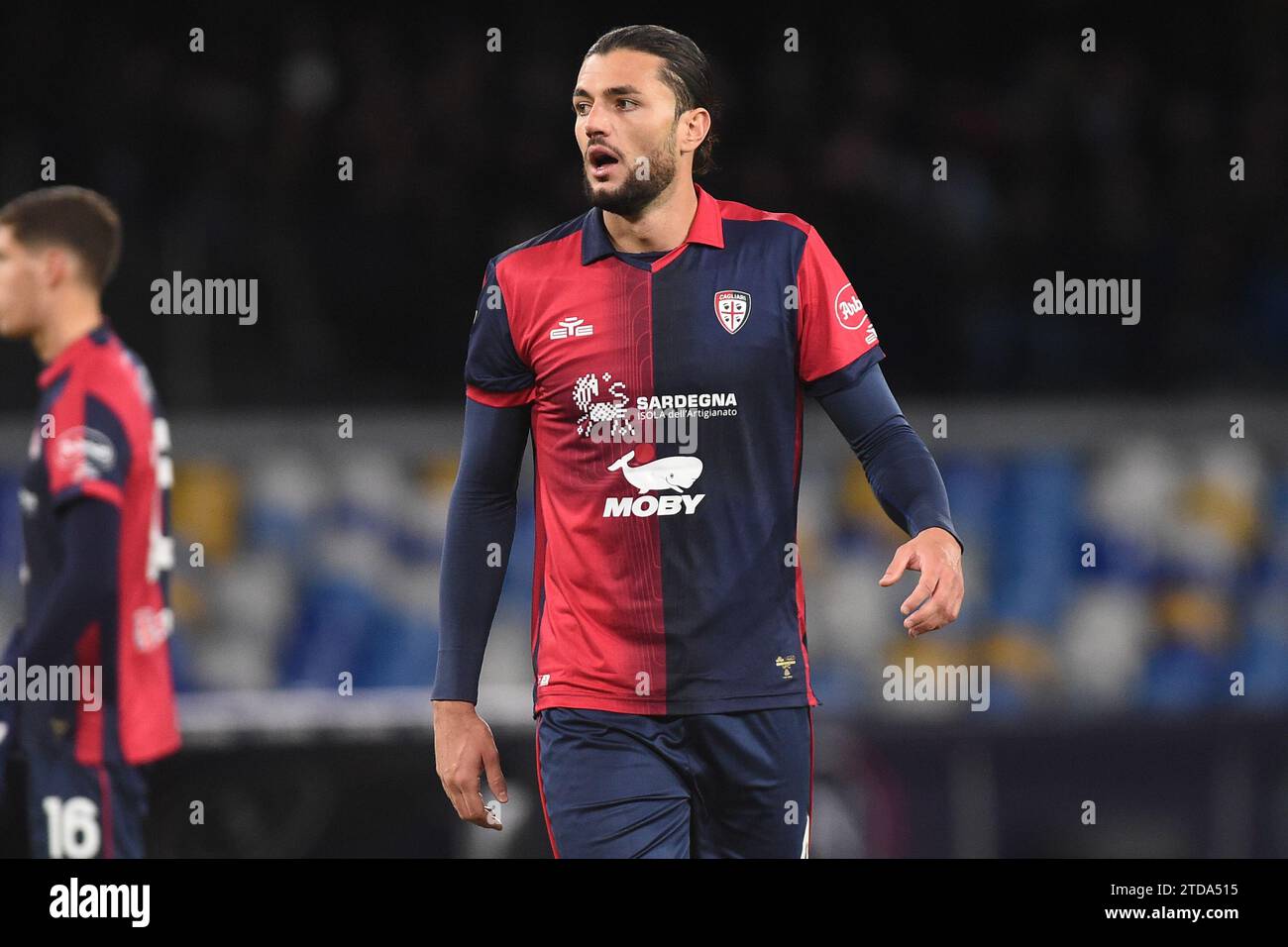 Naples, Italy. 16 Dec, 2023. Alberto Dossena of Cagliari Calcio during ...
