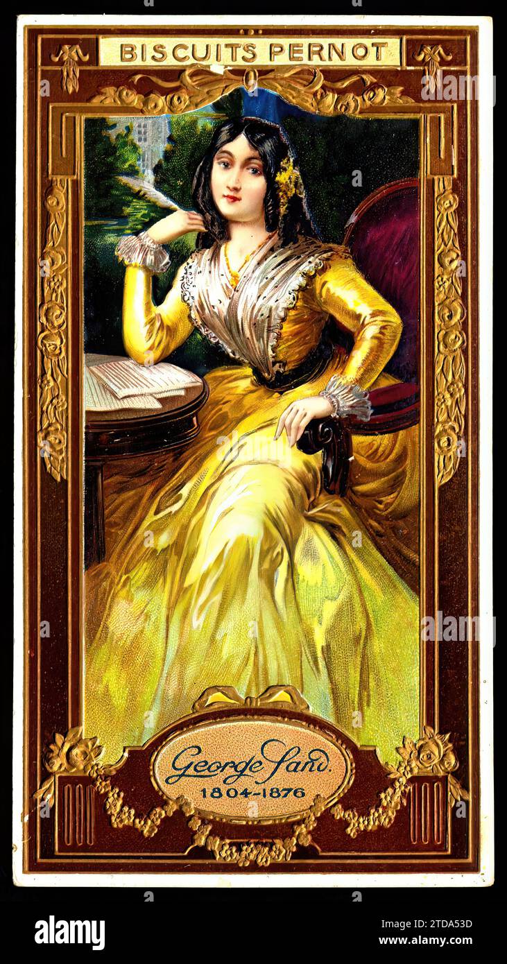 Biscuits Pernot 007 - Vintage Tradecard Stock Photo - Alamy
