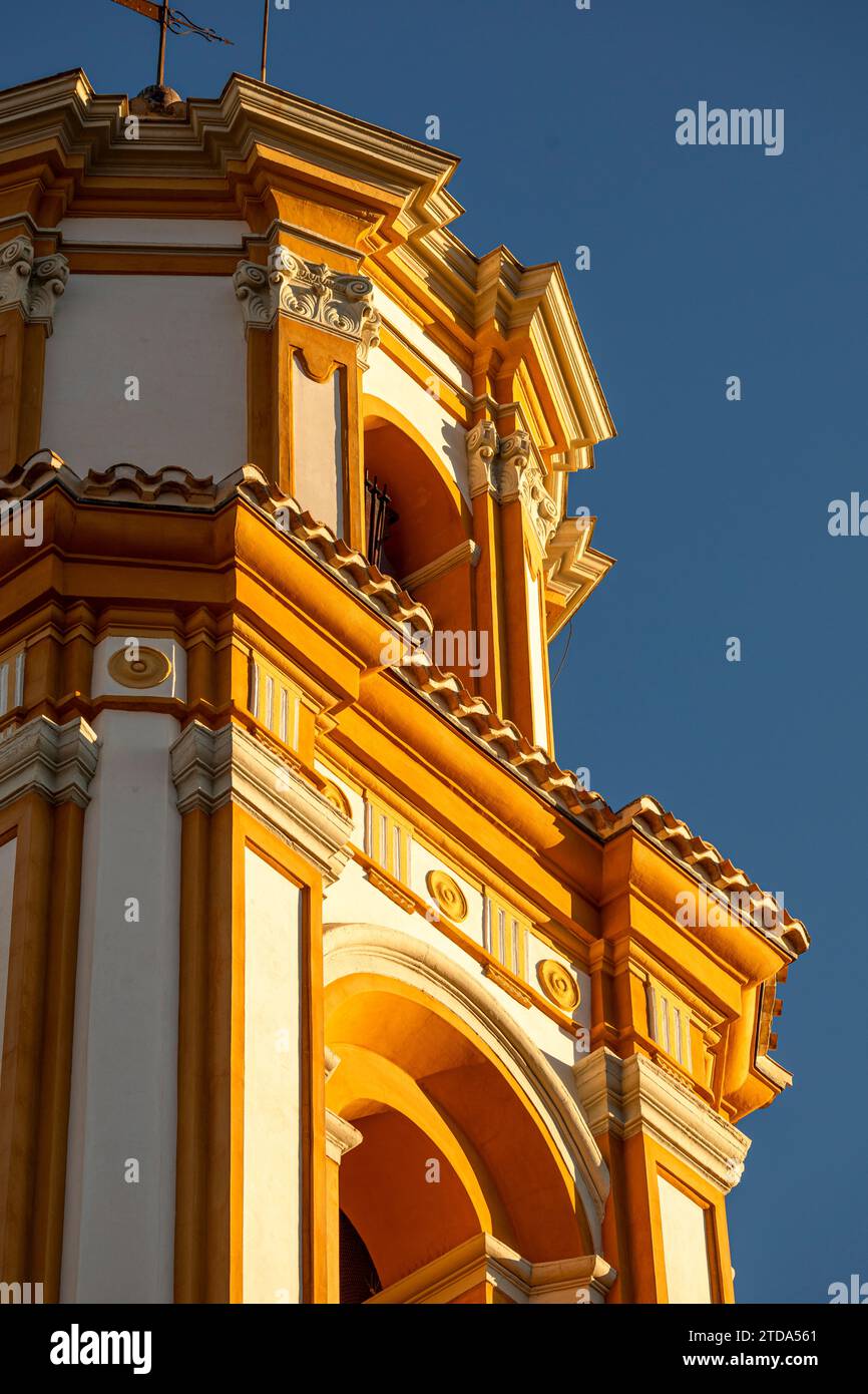 Vertical photo of the bell tower of the Church of Our Lady of the ...