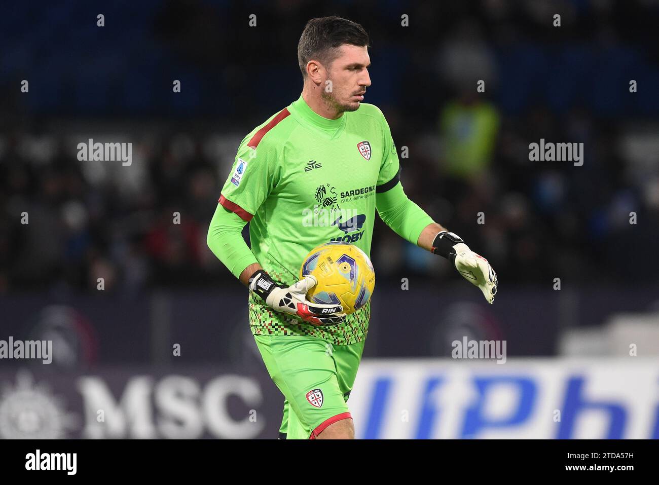 Naples, Italy. 16 Dec, 2023. Simone Scuffet of Cagliari Calcio during ...