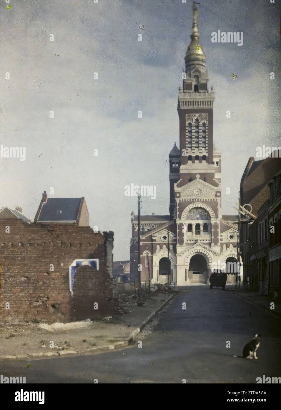 Albert, France, Habitat, Architecture, First World War, Church, Dog ...
