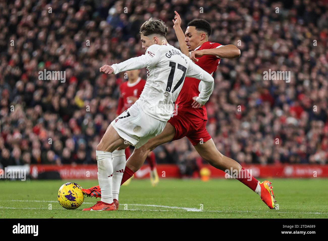Liverpool, UK. 17th Dec, 2023. Trent Alexander-Arnold of Liverpool ...