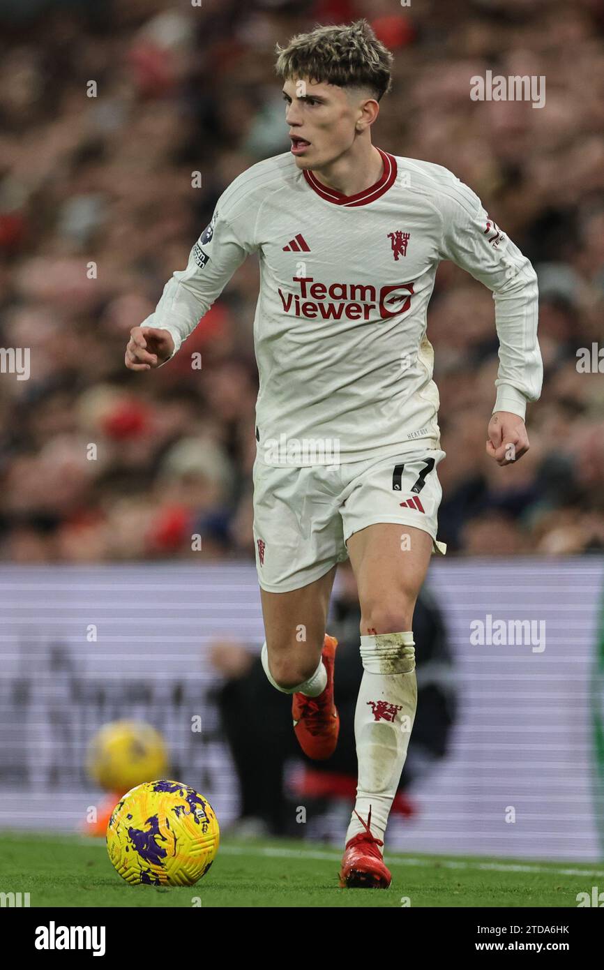 Liverpool, UK. 17th Dec, 2023. Alejandro Garnacho of Manchester United ...
