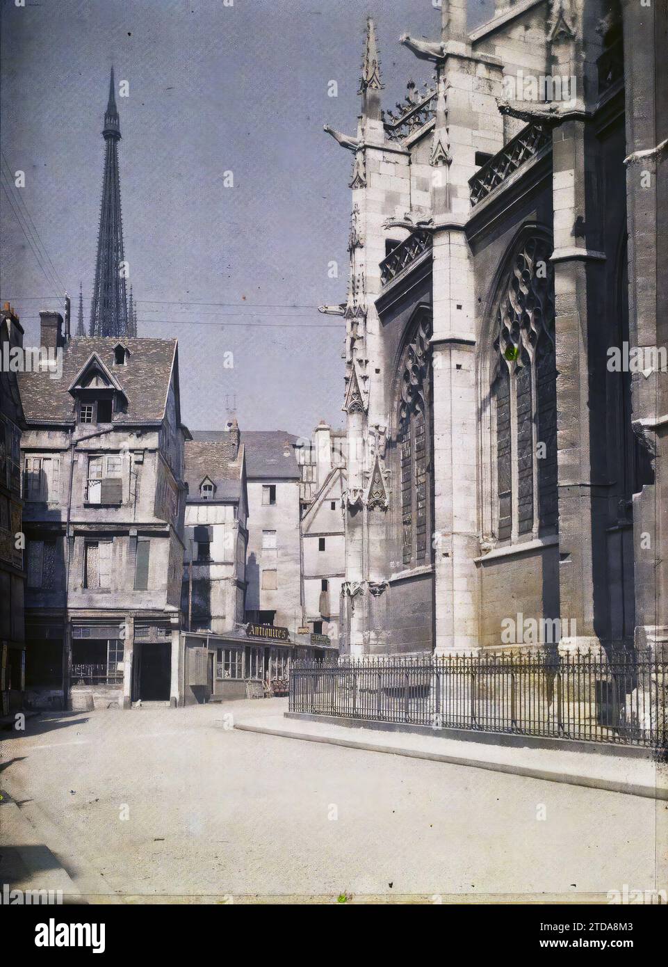 Rouen, Seine-Maritime, Normandy, France Apse of the Saint-Laurent ...