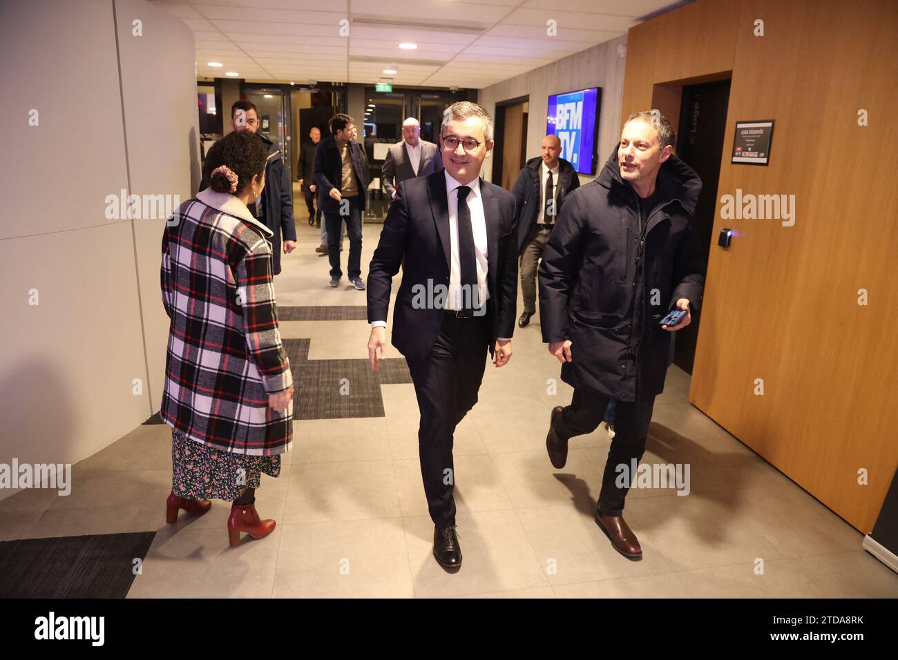 EXCLUSIVE. French Interior Minister Gerald Darmanin on BFMTV channel ...