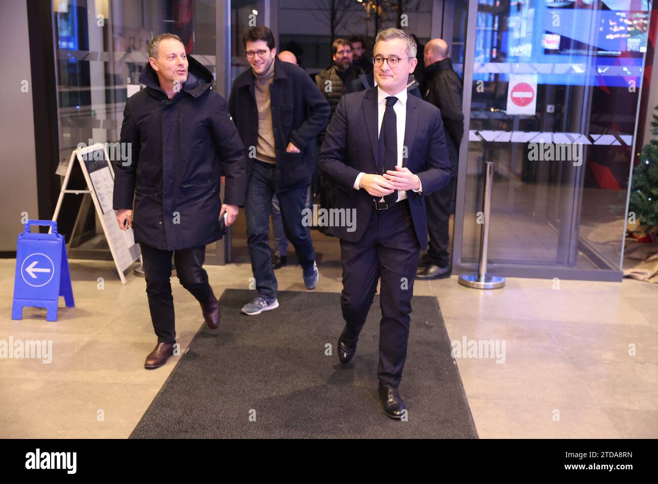 EXCLUSIVE. French Interior Minister Gerald Darmanin on BFMTV channel ...