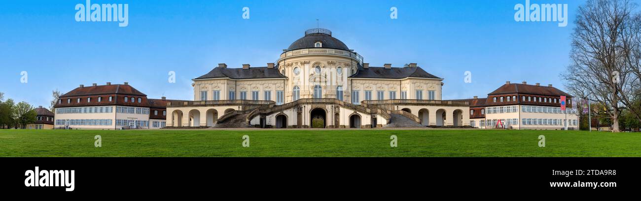 Panoramic Front View of Castle Solitude in Stuttgart, Germany: Majestic ...
