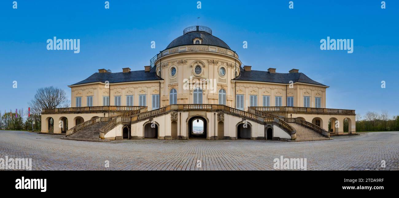 Back View of Castle Solitude in Stuttgart, Germany: Majestic Baroque ...