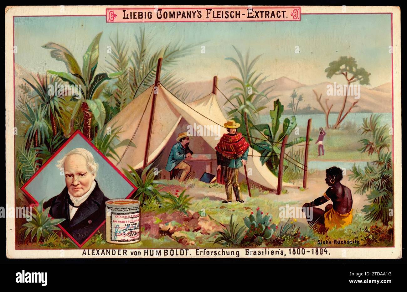 Famous Explorers - Alexander von Humboldt - Vintage Liebig Trade Card ...