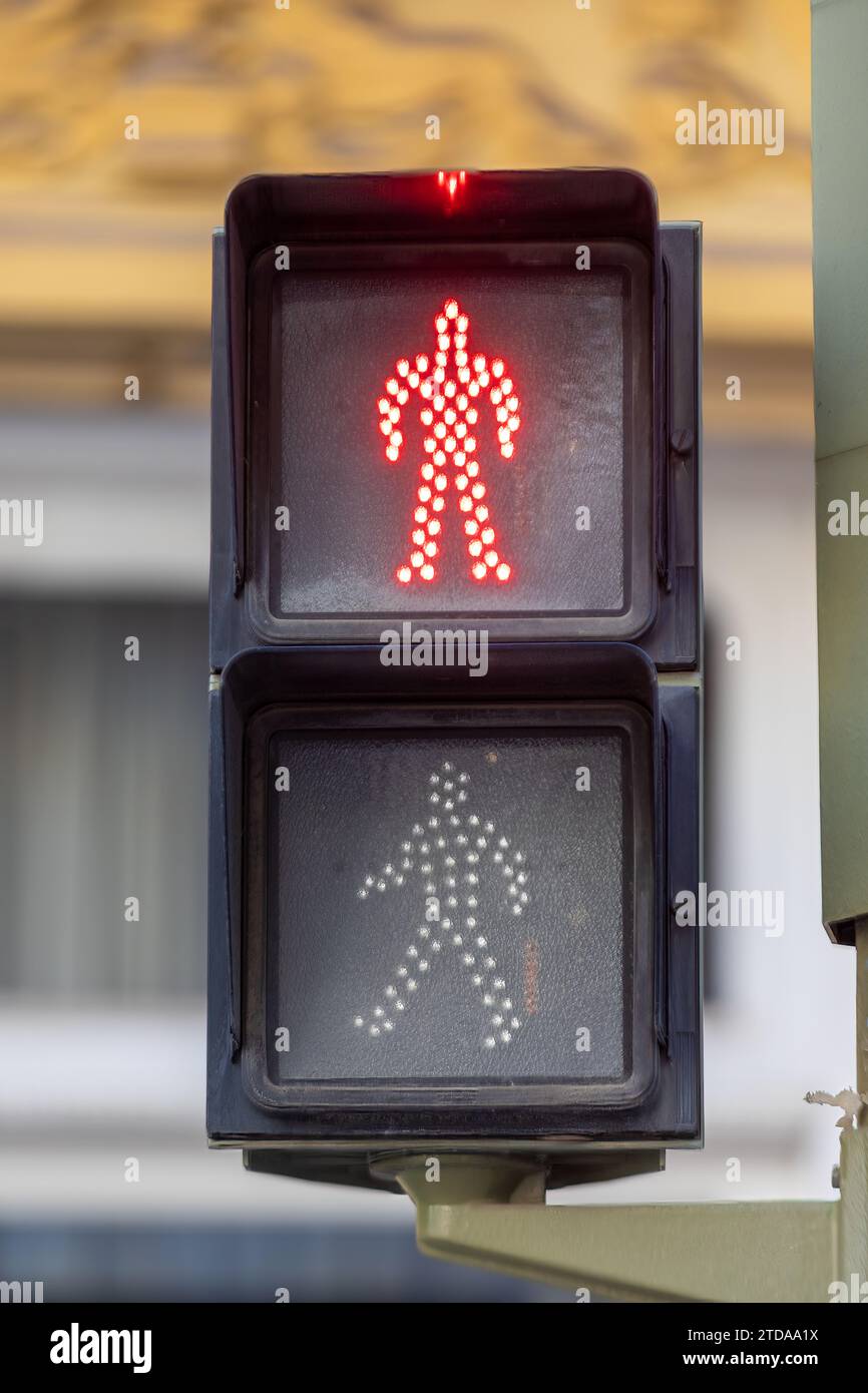 Pedestrian Traffic Lights: Red Man Standing - Ensuring Safety and ...