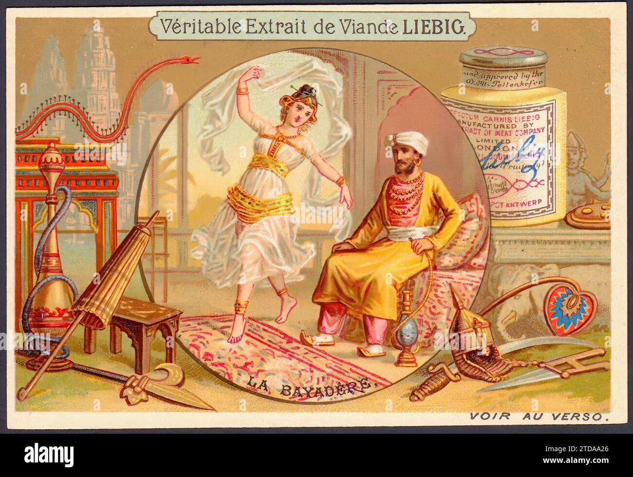 Famous Lovers 002 - Vintage Liebig Trade Card Tradecard Stock Photo - Alamy