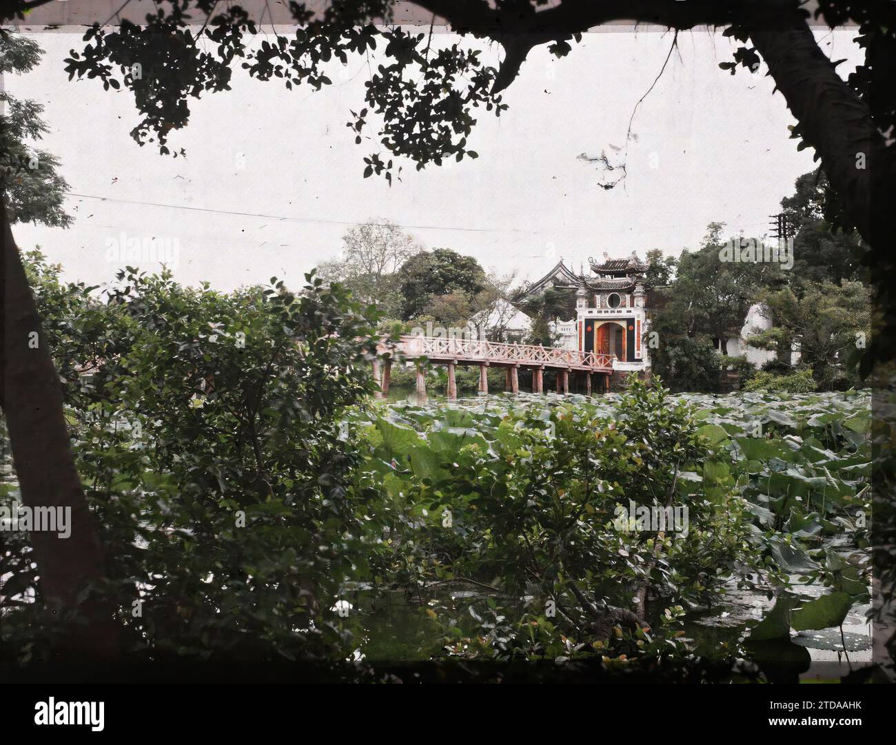 Hà-nôi, Hainoi Vietnam, Tonkin, Indochina The Ngoc-so'n temple (called ...