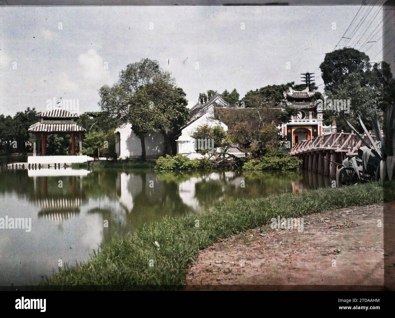 Hà-nôi, Hainoi Vietnam, Tonkin, Indochina The Ngoc-so'n temple (called ...