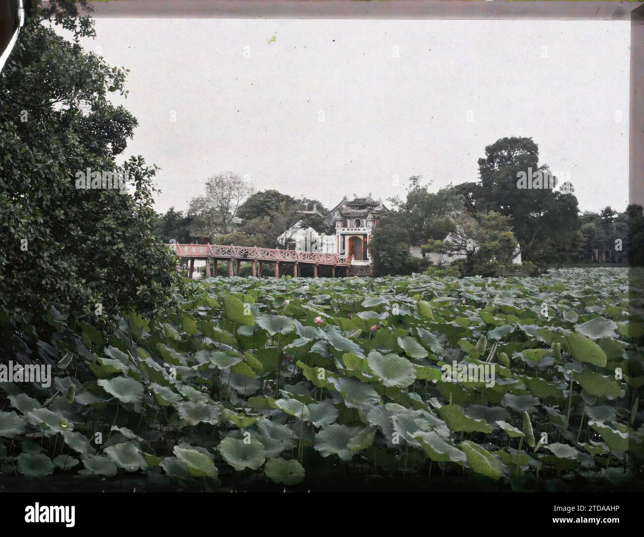 Hà-nôi, Hainoi Vietnam, Tonkin, Indochina The Ngoc-so'n temple (called ...