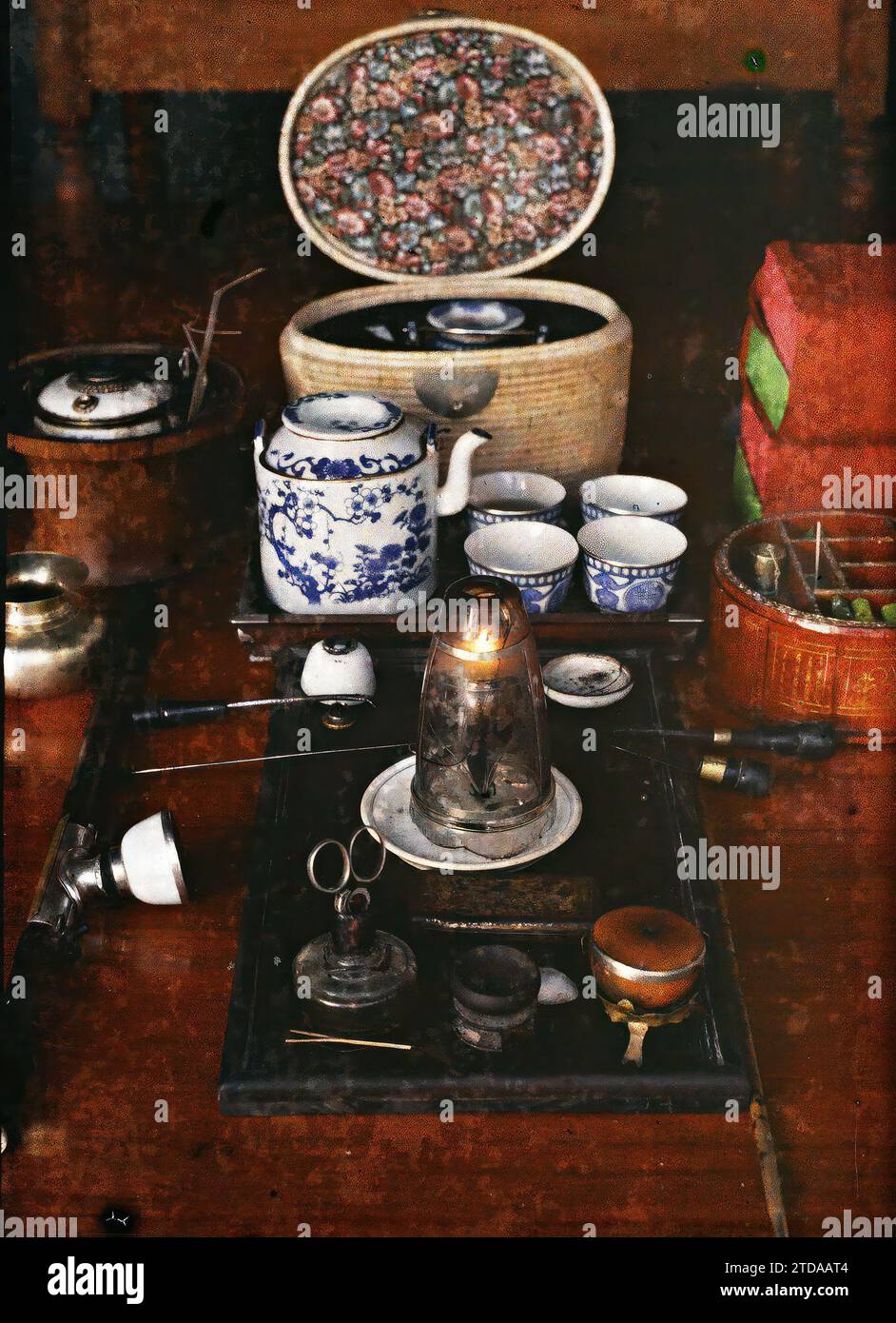 Hà-nôi, Hainoi Vietnam, Tonkin, Indochina Opium smokers' utensils ...