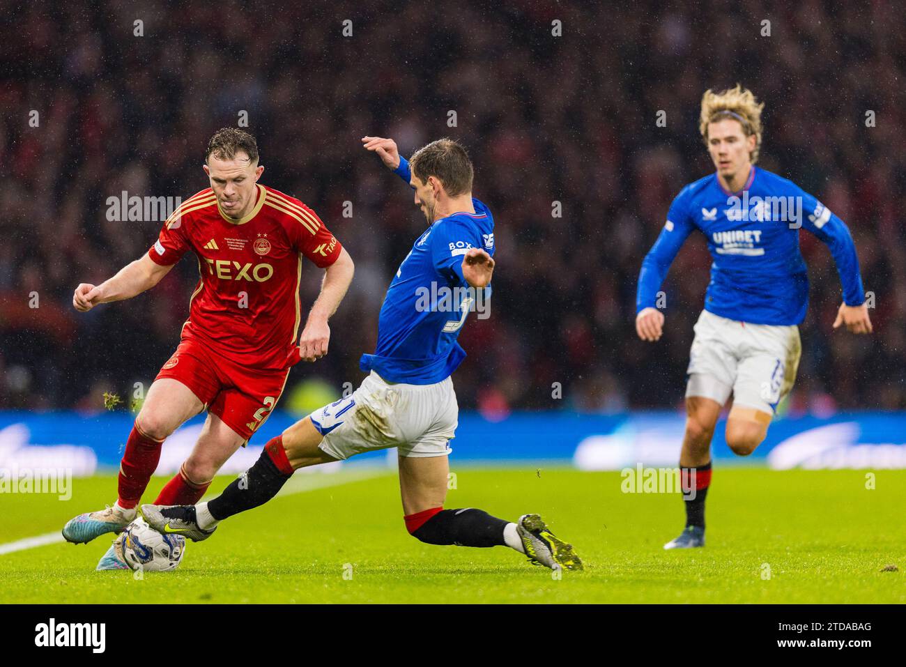 Glasgow, Scotland. 17 December 2023. Nicky Devlin (2 - Aberdeen ...