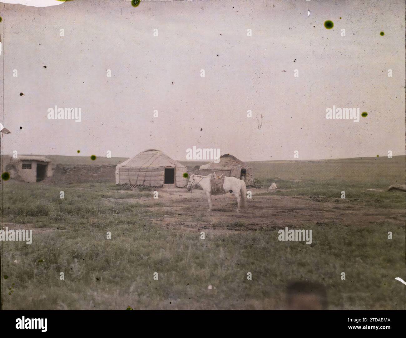Surroundings of Kalgan, China A Mongolian camp, Transport, Nature ...