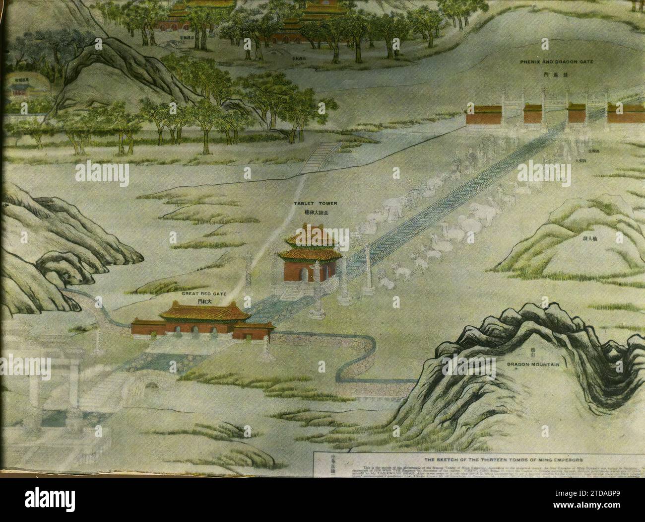 Map of the ming tombs hi-res stock photography and images - Alamy