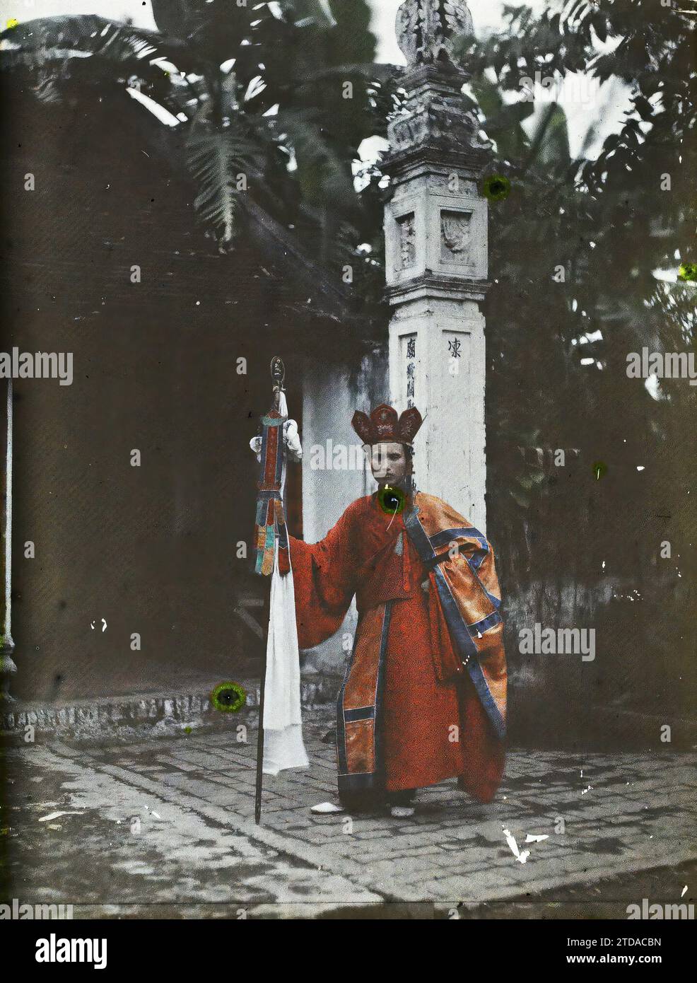 Tonkin, Indochina The Thay-phu-thuy main officiant of the Lam-chay ...