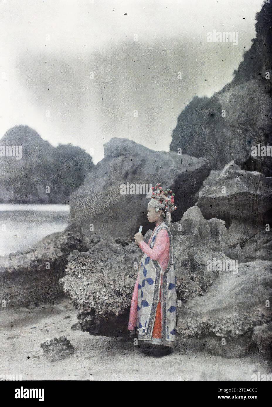 Ha-long Bay, Tonkin, Indochina An actress from the Saigon Theater ...