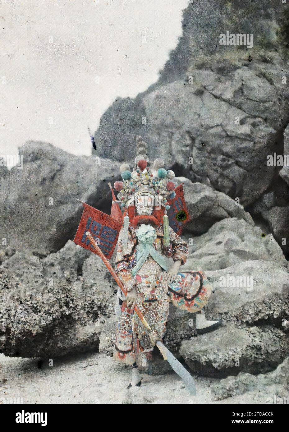 Ha-long Bay, Tonkin, Indochina An actor from the Saigon Theater posing ...