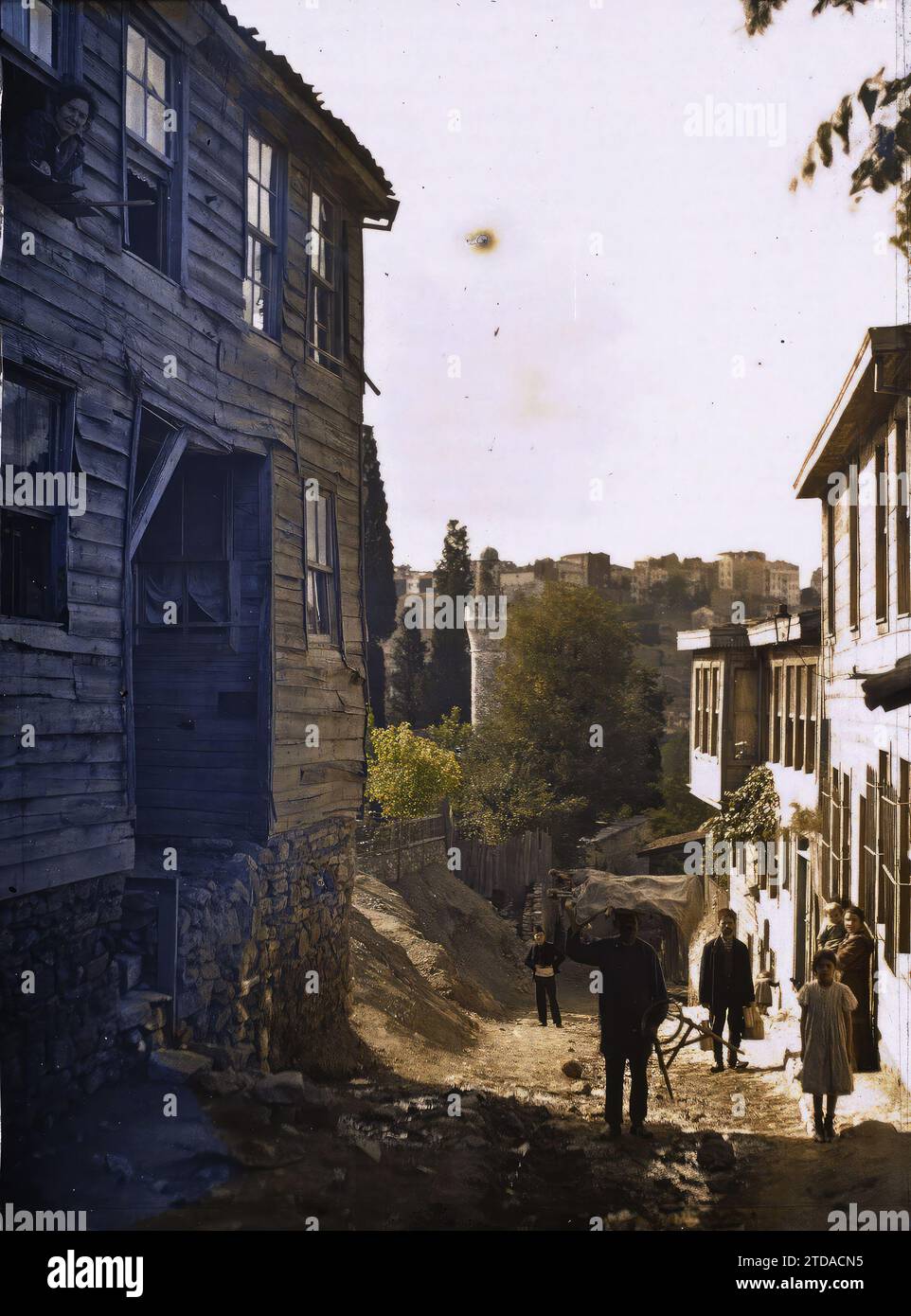Constantinople (present-day Istanbul), Turkey Street in the Jewish ...