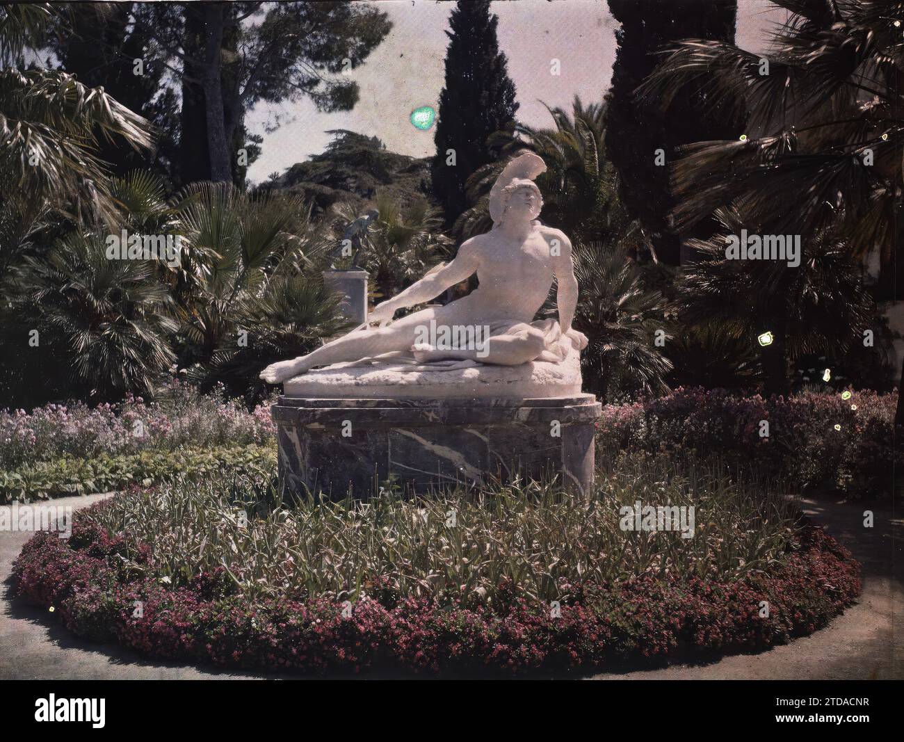 Corfu, Greece The Achilleion - In the Park, a statue, Art, Habitat ...