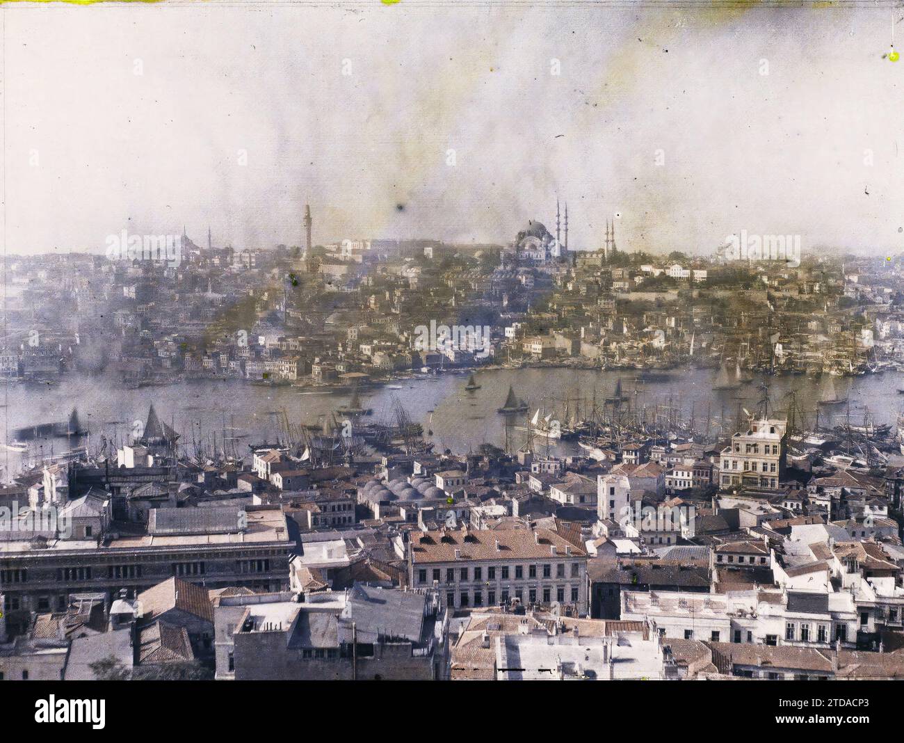 Constantinople (current Istanbul), Turkey The Golden Horn, seen from ...
