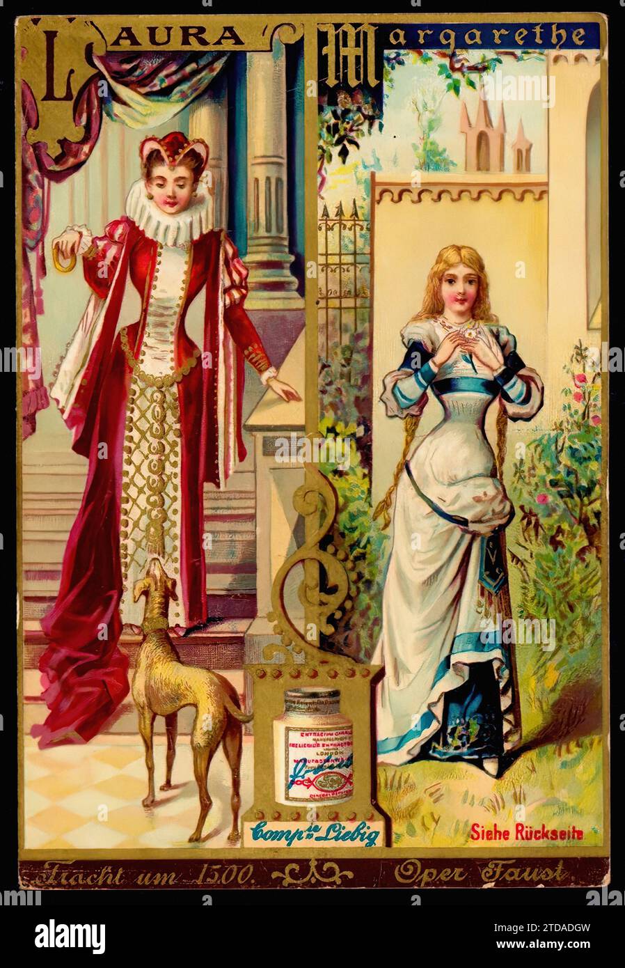 Laura & Margarethe - Vintage Liebig Trade Card S329 Female Opera ...