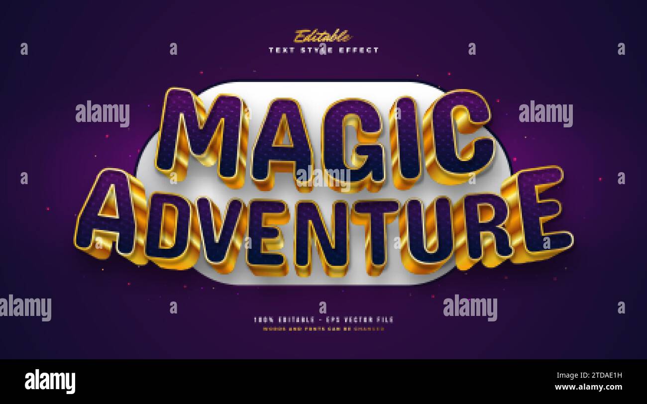 Editable magic text effect hi-res stock photography and images - Alamy