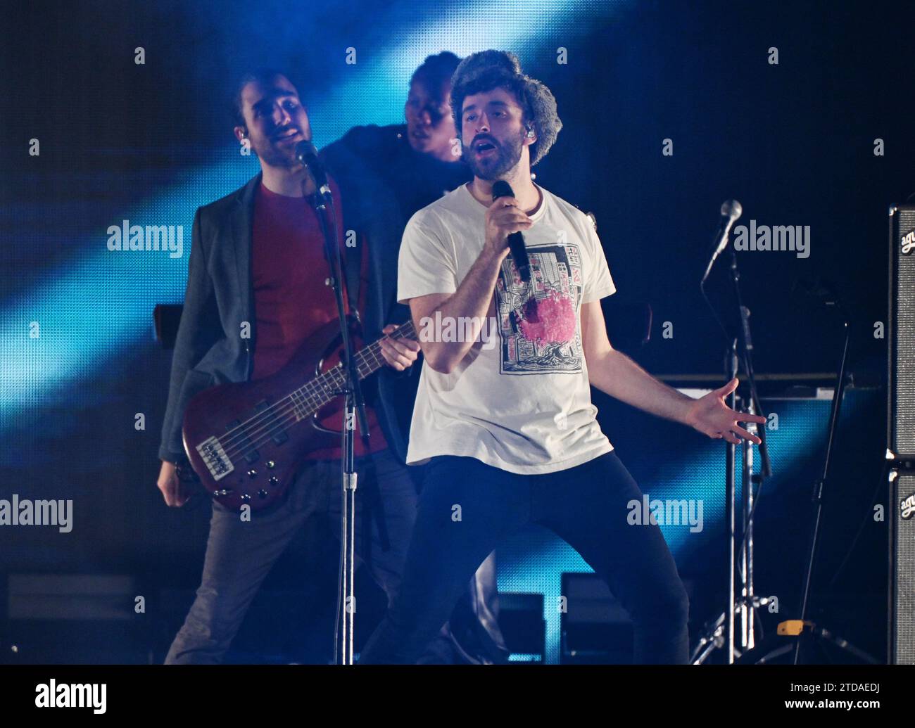 Sunrise, FL, USA. 16th Dec, 2023. Adam Met and Jack Met of AJR perform ...