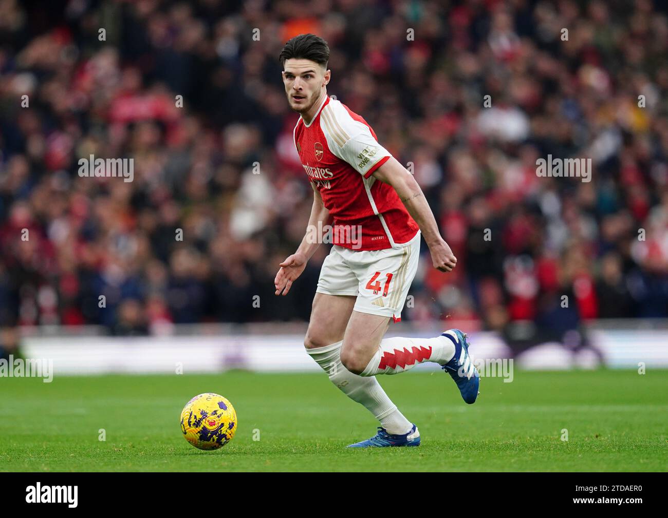 Arsenal's Declan Rice during the Premier League match at the Emirates ...