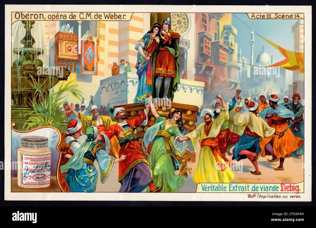 Oberon, act 3 scene 14 - Vintage Liebig Trade Card Tradecard Stock ...
